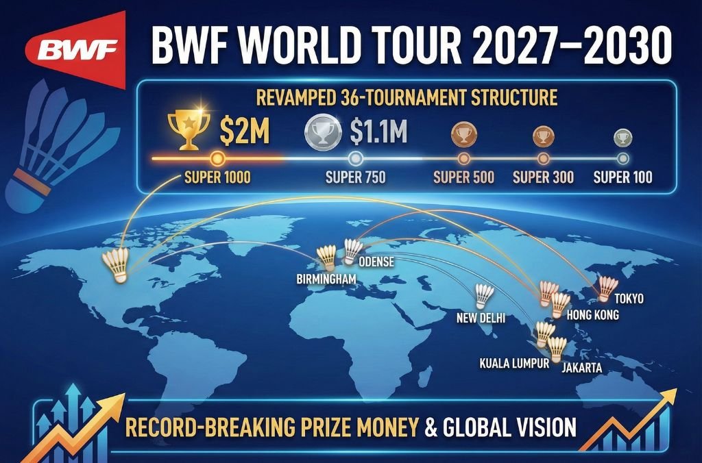 BWF Unveils Revamped World Tour Hosts and Bold Vision for 2027-2030 ...